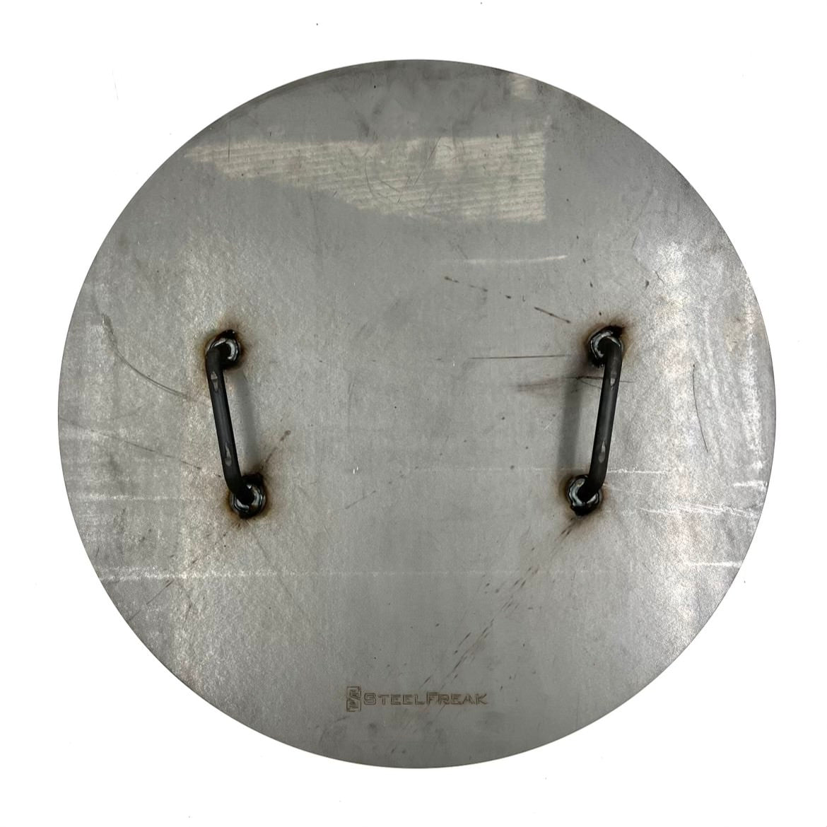 Heavy Duty Raw Steel Round Fire Pit Cover Lid – SteelFreak