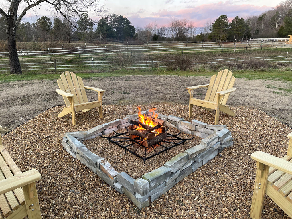 40 x 40 Inch Heavy Duty Square Wheel Fire Pit Grate – SteelFreak